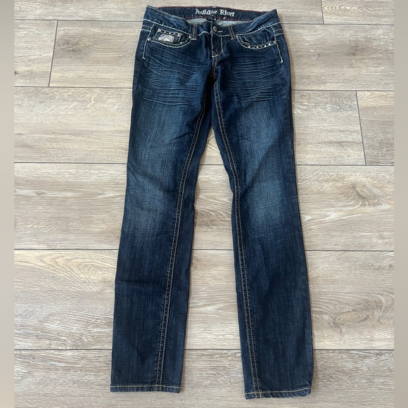 Antique Rivet | Jeans | Antique Rivet Dark Bootcut Jeans Sz 29 | Poshmark